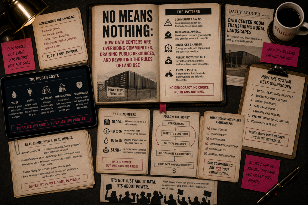 No Means Nothing: How Data Centers Are Overriding Communities, Draining ...